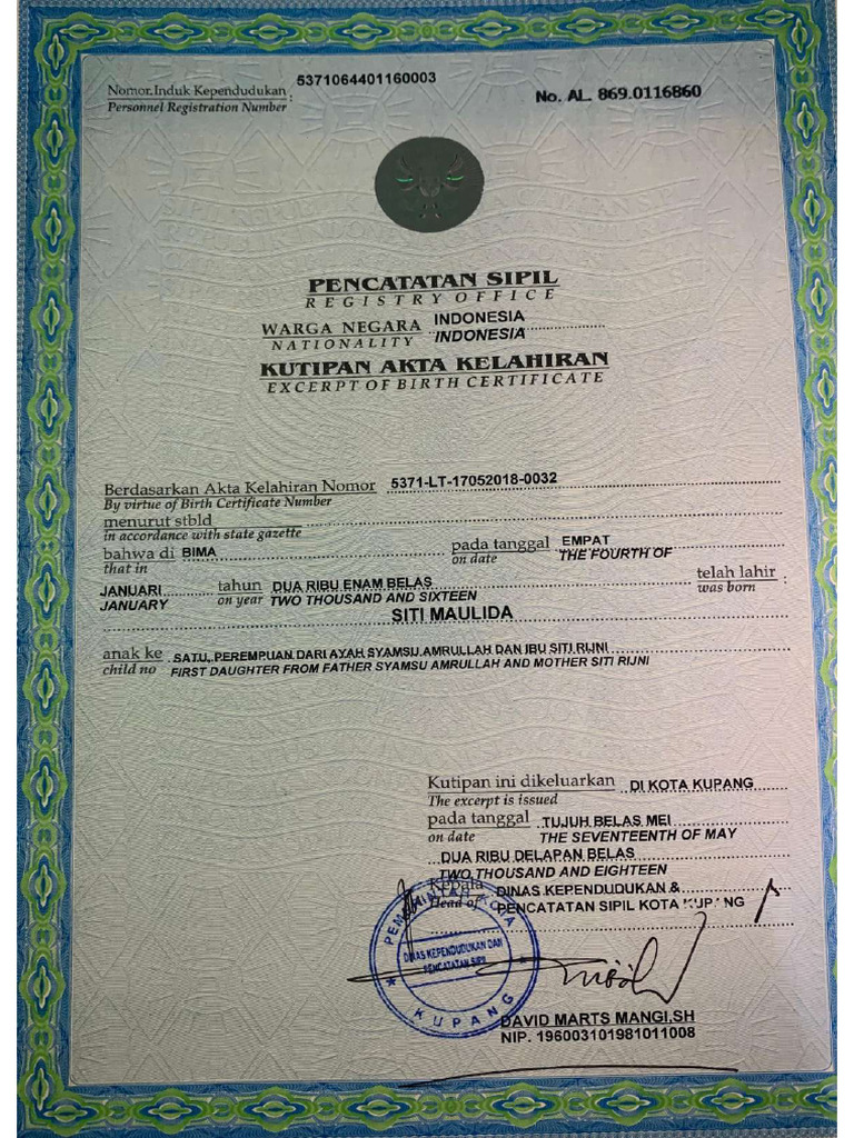 Akta Anak Pak Syam | PDF