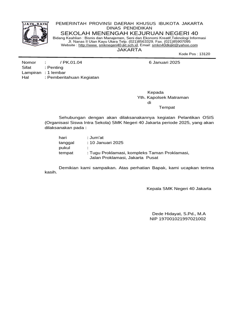 Surat Ke Kapolsek | PDF