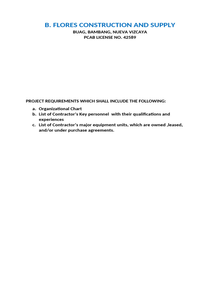 Prject Requirements | PDF