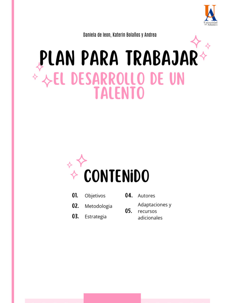 Plan para Trabajar PDF | PDF | Aprendizaje | Enseñando