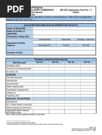 1.1 QE-COC Application Form No.1.1+ (Solar) - Vernov2023 | PDF | Solar ...
