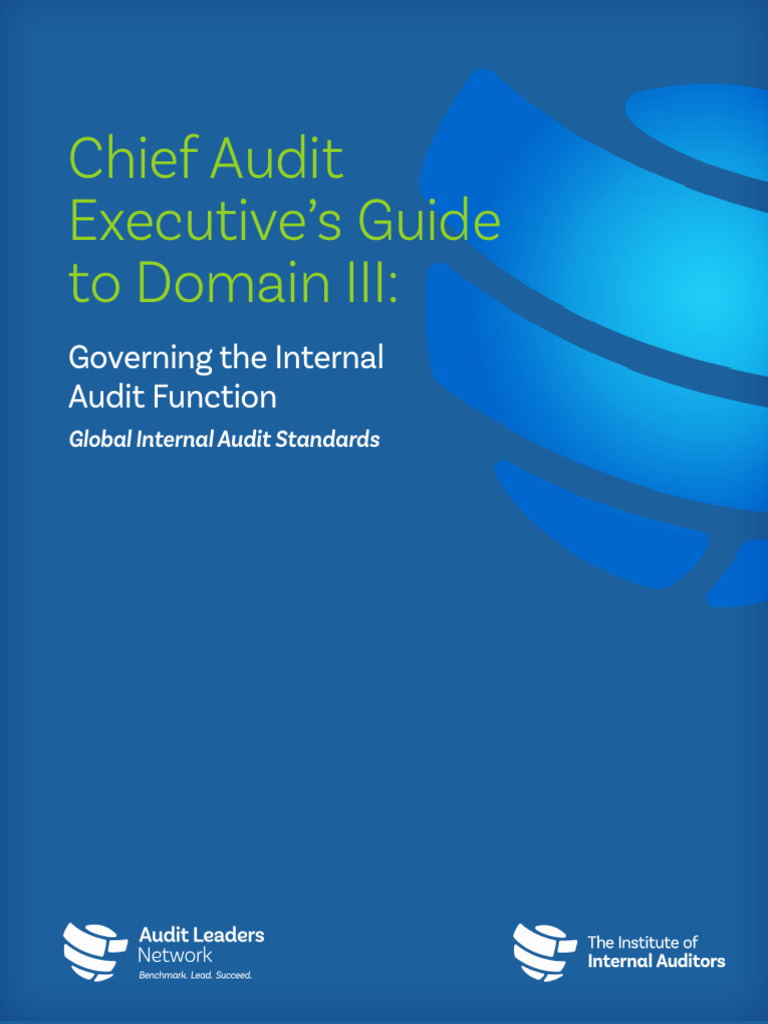 Panduan CAE - Domain III Tata Kelola Fungsi Audit Internal Perusahaan ...