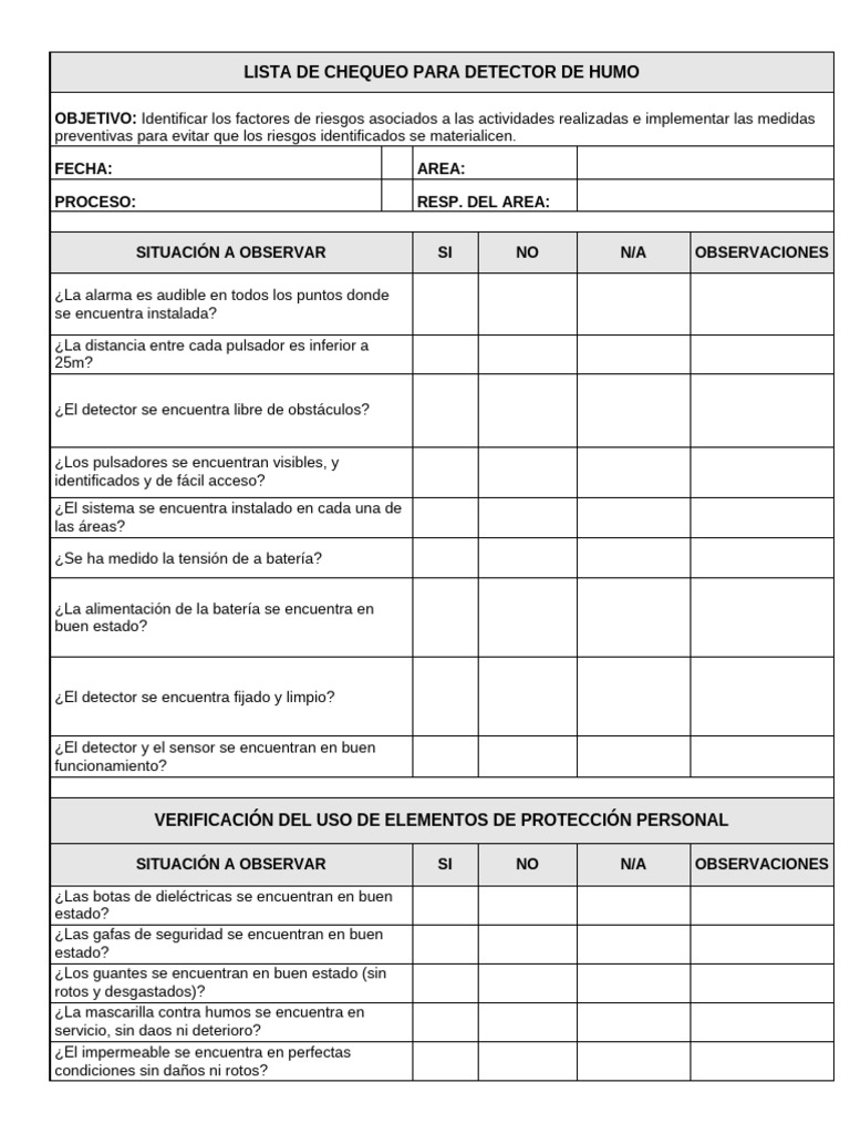 Listas de Chequeo | PDF | Bomba