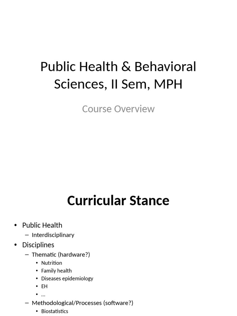 CourseOverview Evaluation Social&BehaviouralSciences | PDF | Public ...