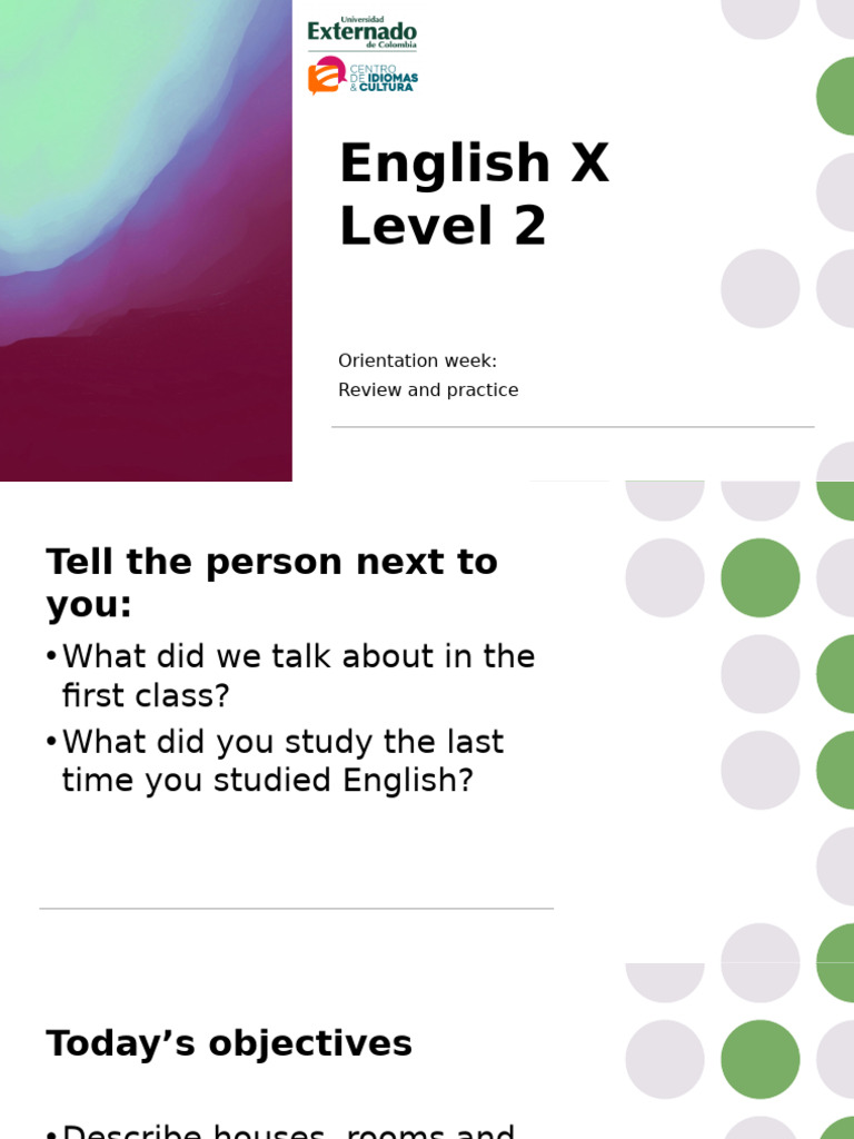 Level 2 Orientation Review and Practice | PDF