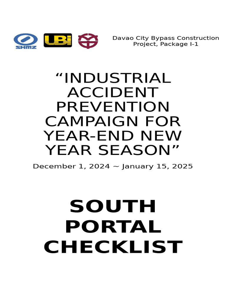 Checklist Cover | PDF
