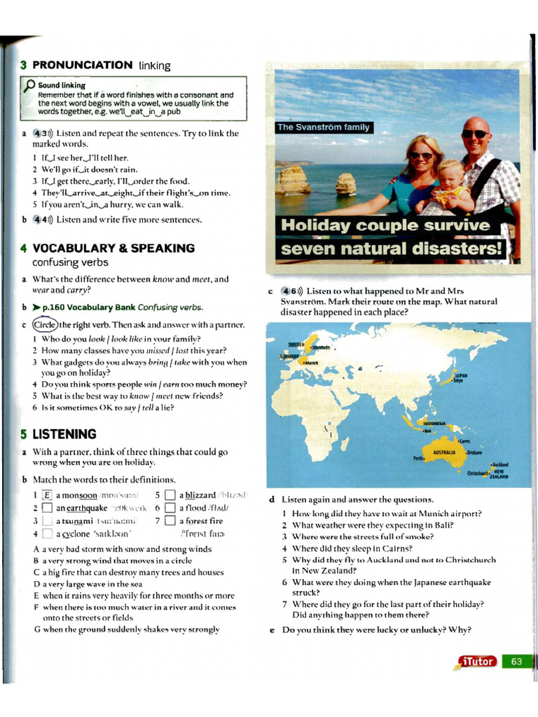 Holiday Couple Survive Seven Natural Disasters | PDF