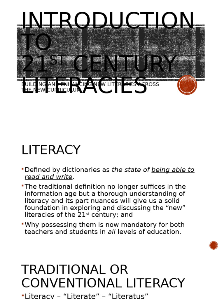 Introduction To Building and Enhancing New Literacies | PDF | Literacy ...