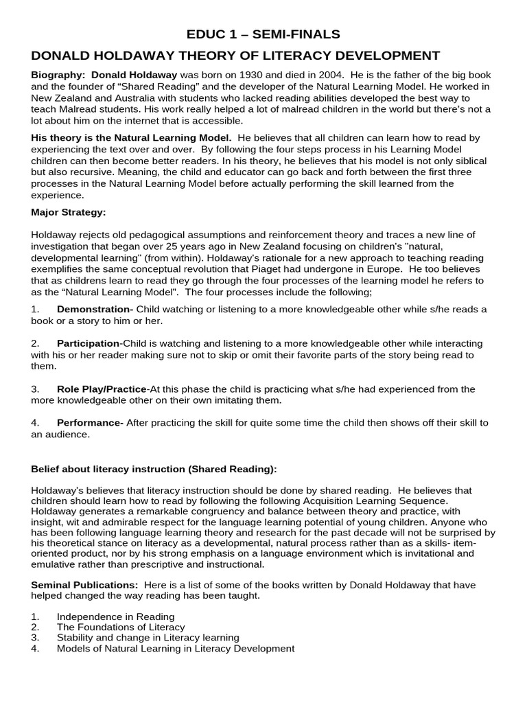 Educ 1 Semifinals Module | PDF | Self Efficacy | Constructivism (Philosophy Of Education)