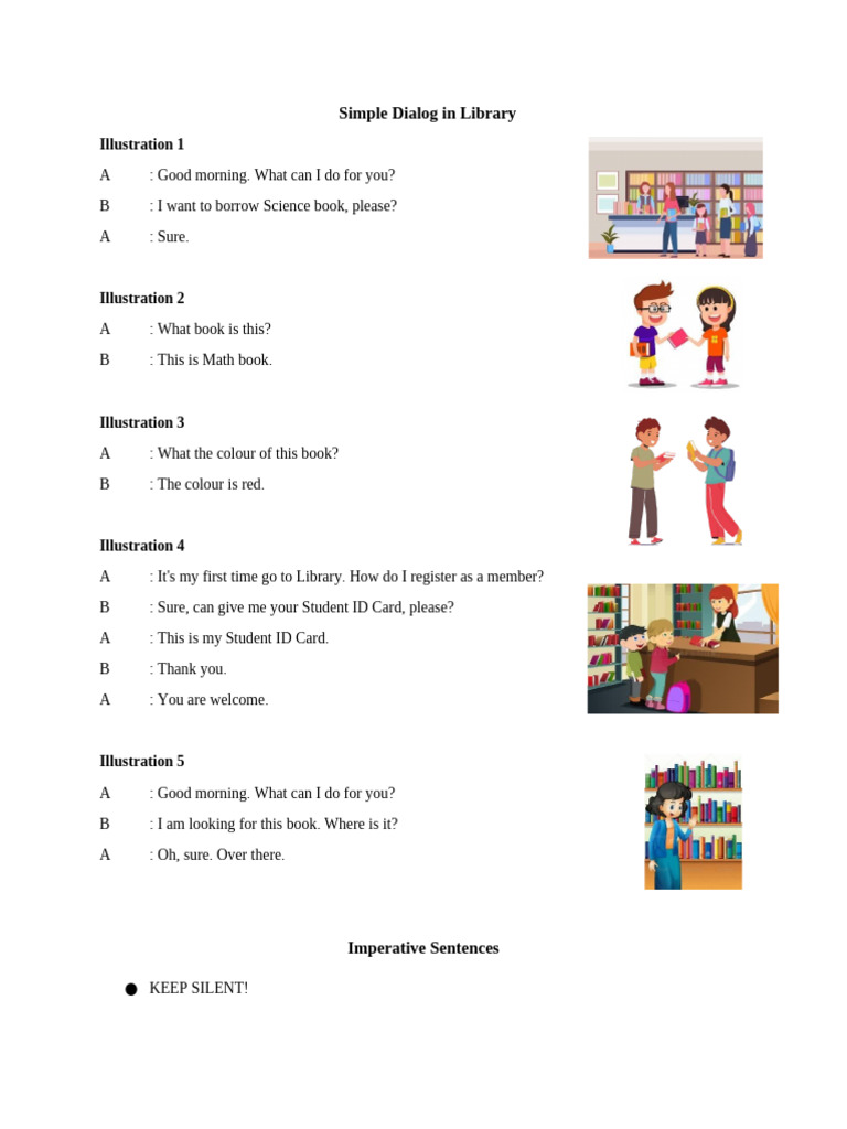 Library Dialogues for Beginners | PDF