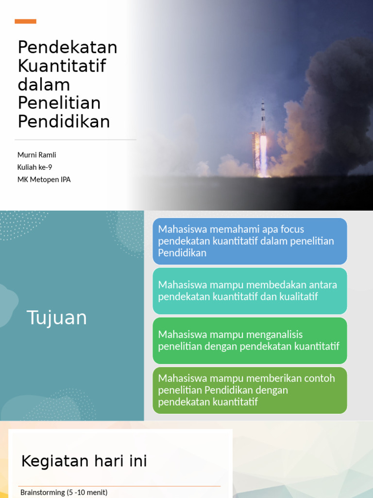 9 MK Metopen IPA (Pendekatan Kuantitatif) | PDF