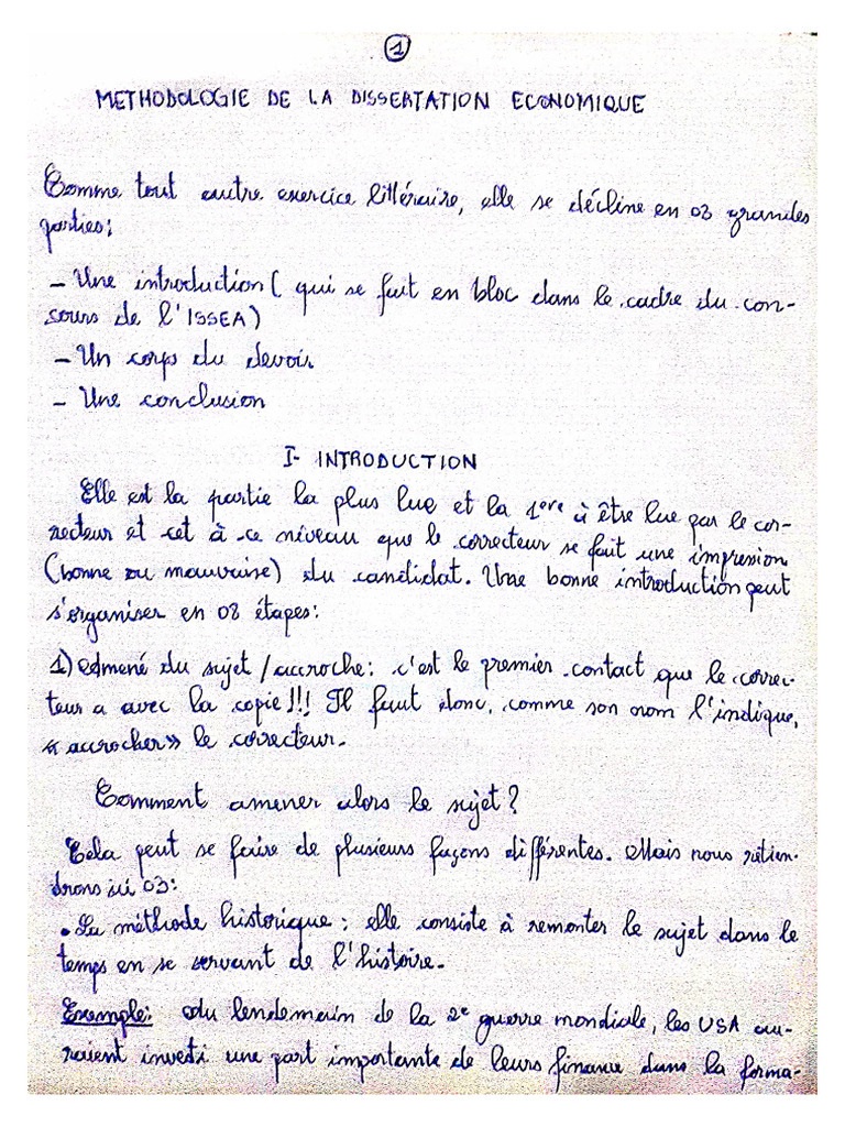 Méthodologie (Détaillée) de La Dissertation Économique PDF | PDF