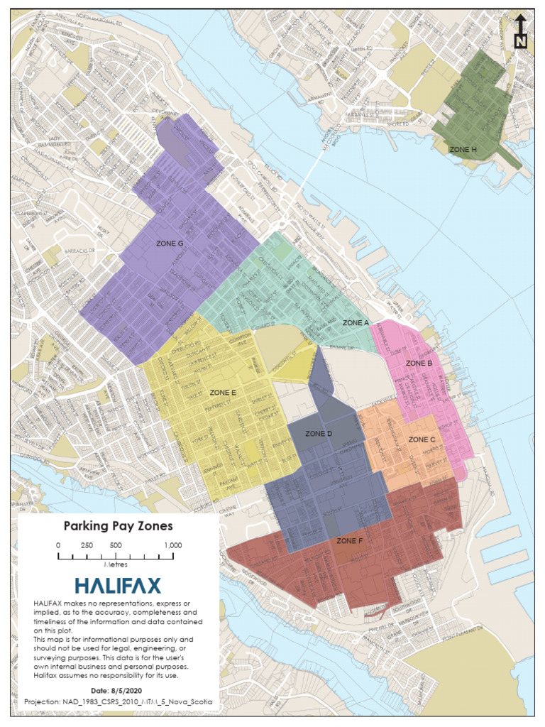 Parking Pay Zones Map - 1 | PDF