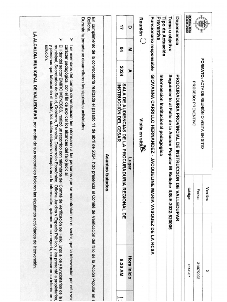 Acta 17-04-2024 | PDF
