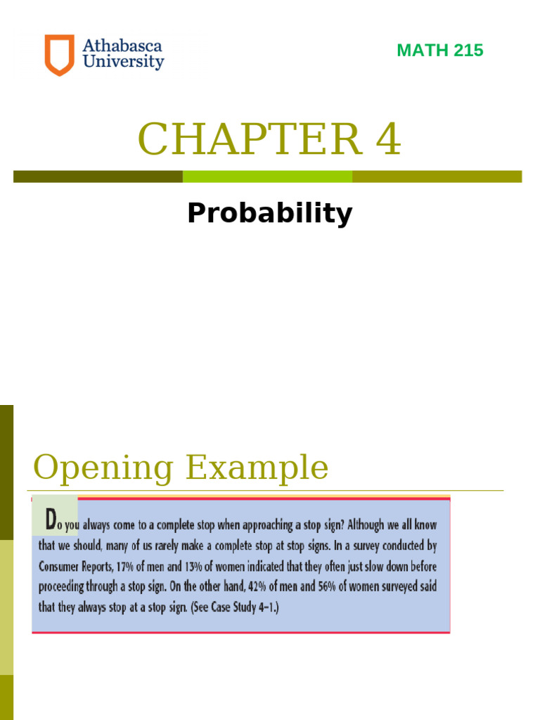 Ch - 4 (Probability) | PDF | Probability | Experiment