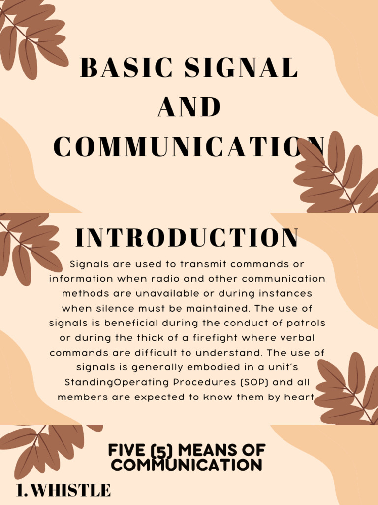 Basic Signal and Communication | PDF