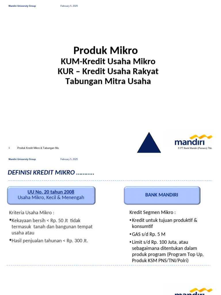 Produk Mikro KUM KUR tugas (2) | PDF