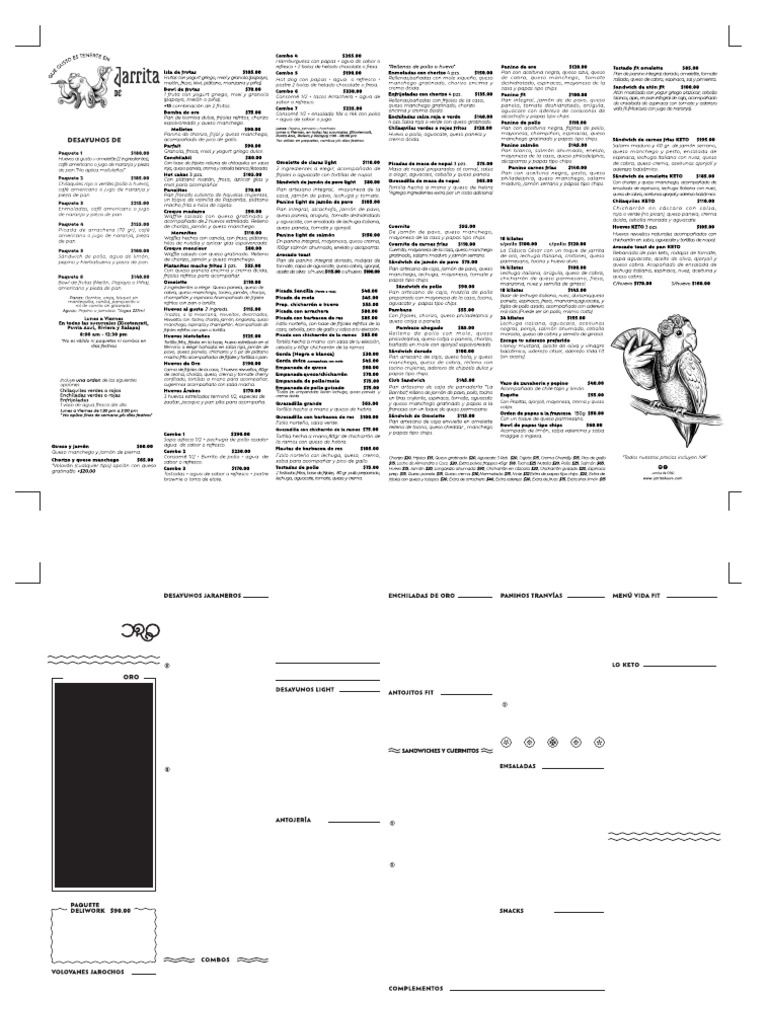 Menu Tabloide Jarrita General 161024 V9 to Print | PDF