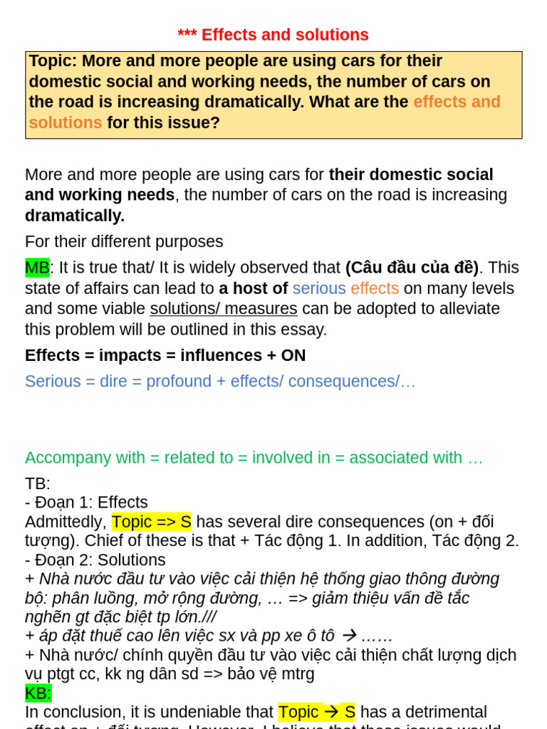 Lesson 24 Effects and Solutions | PDF | Air Pollution | Environment