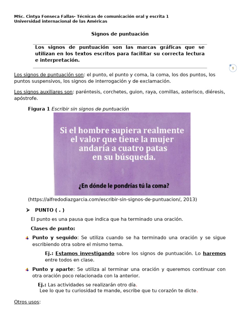 CLASE 2. Puntuación y Tilde Diacrítica 2025 | PDF | Puntuación | Coma