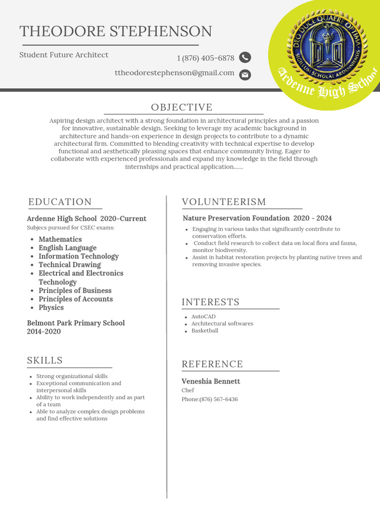 Gray and White Simple Clean Resume | PDF