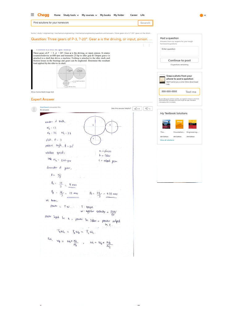 Gear Stress Calculation Example | PDF | Gear