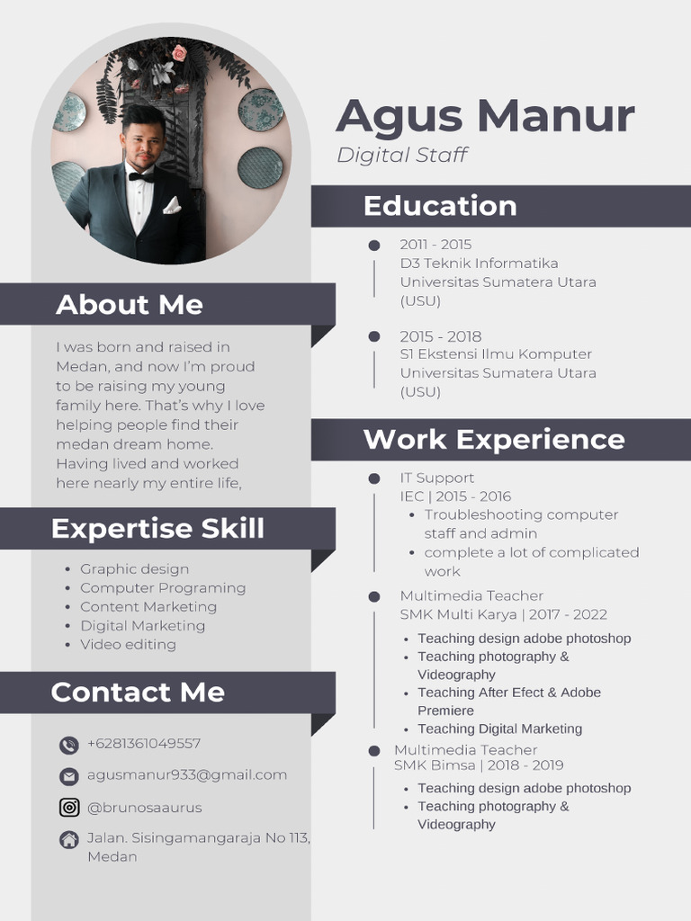 Professional CV Resume PDF | PDF