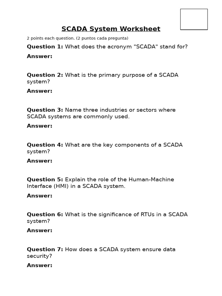 Saca Worksheet - Senati | PDF