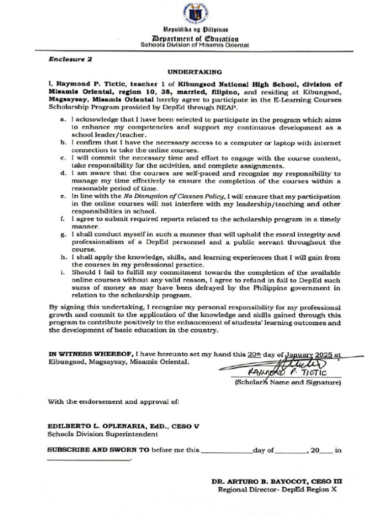 Neap Undertaking | PDF