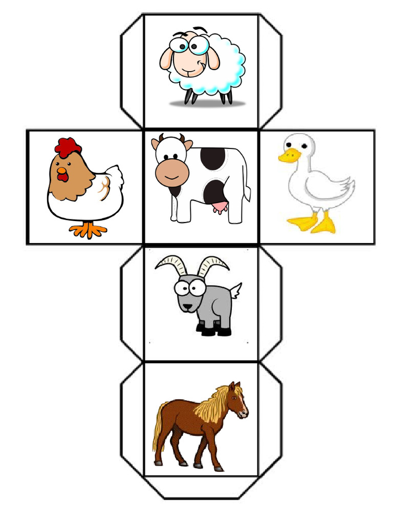 Farm Animals Dice Fun Activities Games Games Icebreakers Picture Des ...