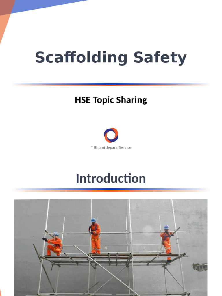HSE Topic Sharing - Scaffolding Safety | PDF | Scaffolding | Safety