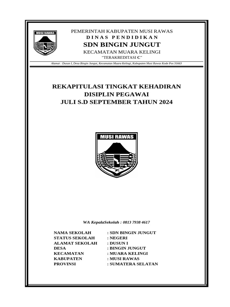 Rekap Kehadiran SDN Bingin Jungut | PDF