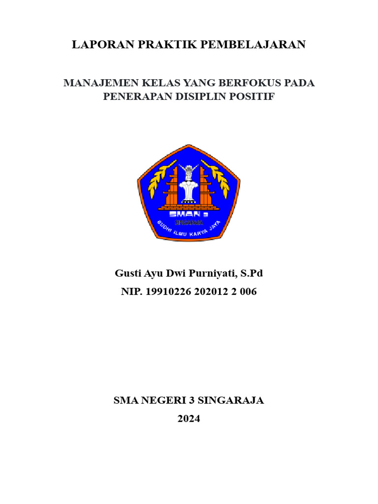 Contoh Laporan Observasi Praktek Baik | PDF