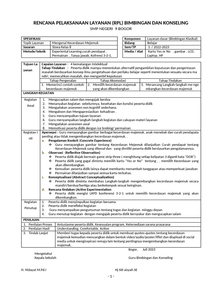 RPL 2 - Mengenal Berbagai Kecerdasan Majemuk | PDF