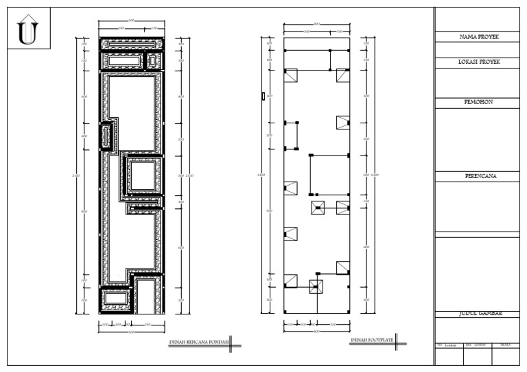 Rencana Pondasi Footplat | PDF