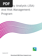 Job Safety Analysis JSA and Risk Management | PDF | Risk | Risk Assessment