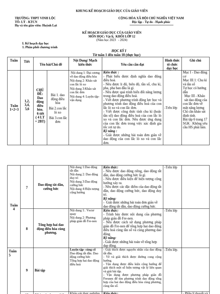 KHGD Vat Li 12 | PDF