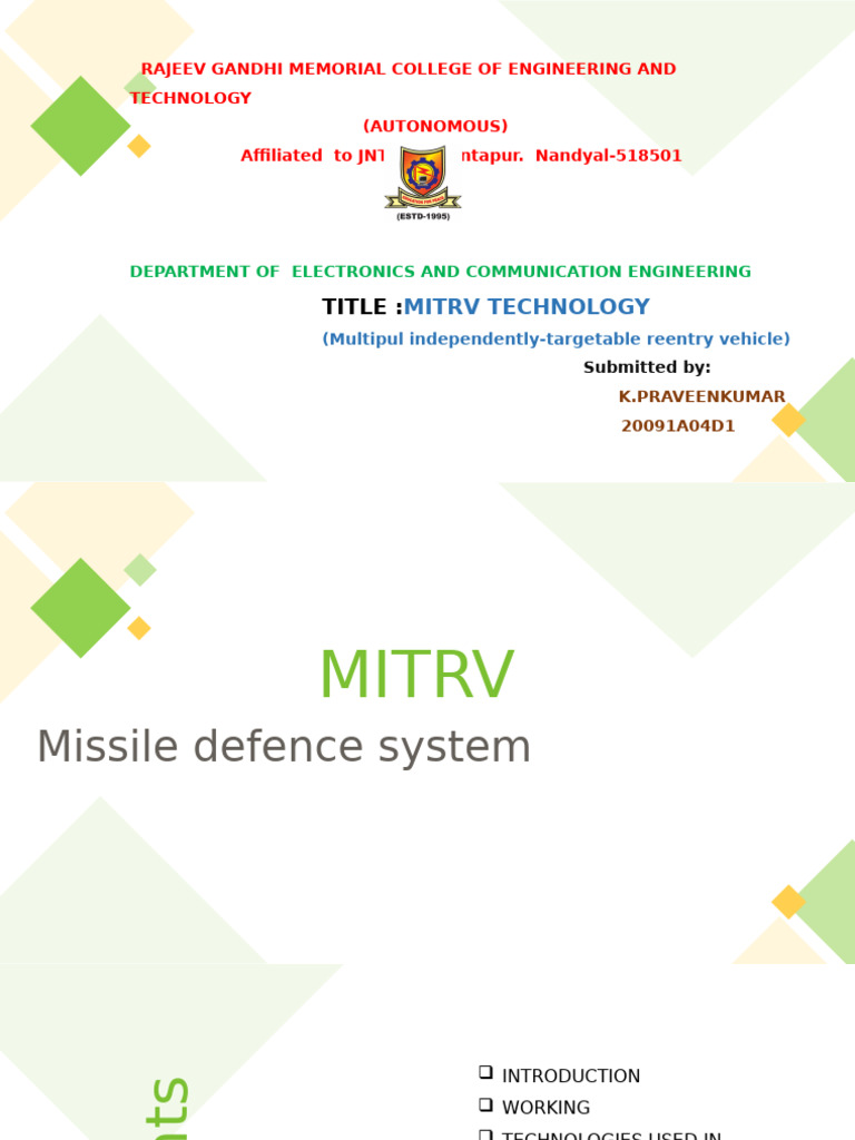 MIRV Technology in Missile Defense Systems | PDF | Intercontinental ...