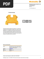 Weidmüller WDU 10 SL/EN Data Sheet | PDF | Electrical Connector ...