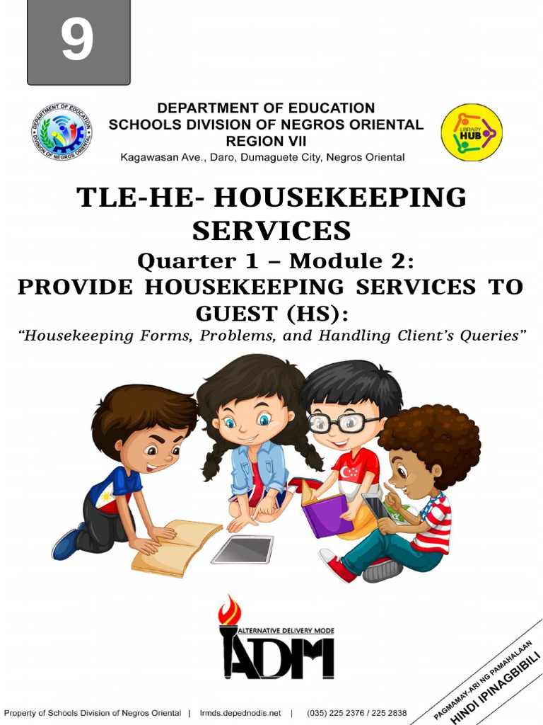 Housekeeping-9-Q1-M2-1 | PDF | Housekeeping | Learning