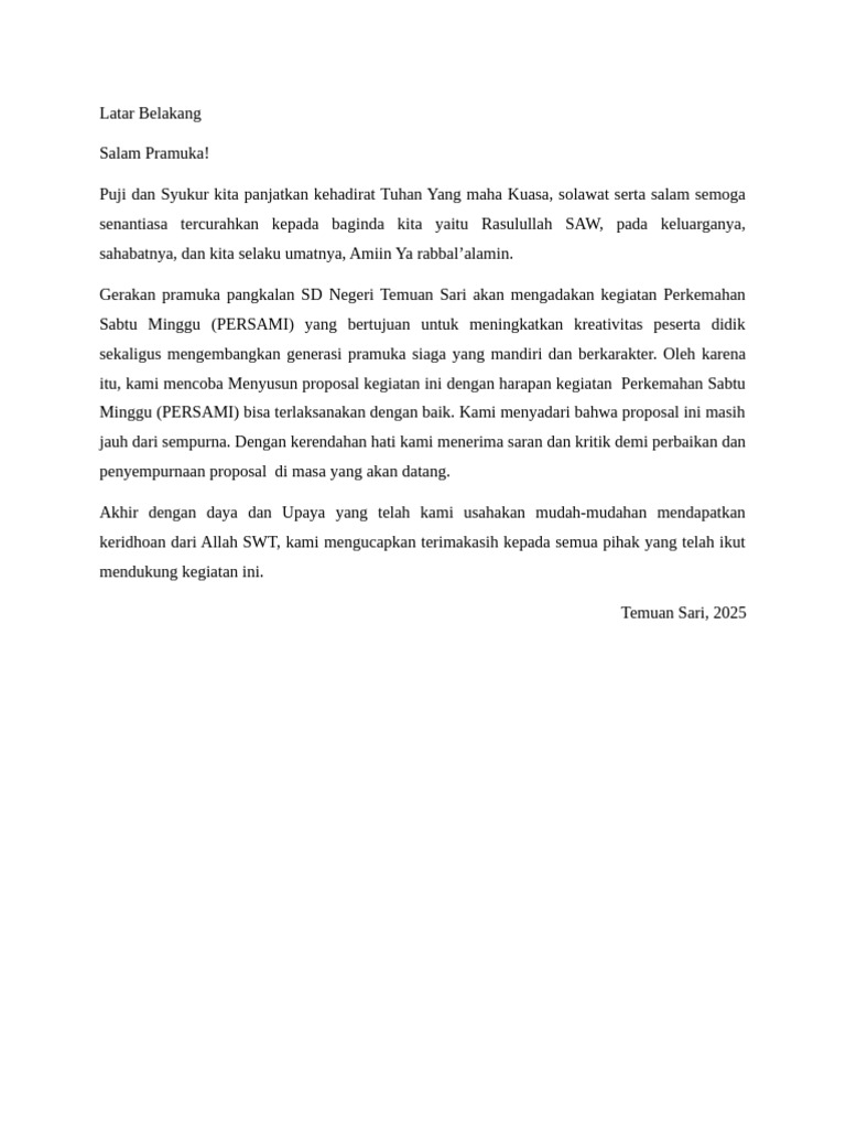 Proposal Fiks 2025 | PDF