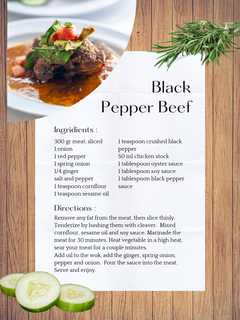 black pepper beef | PDF