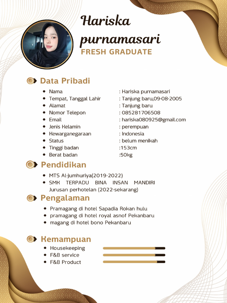Hariska Purnamasari - CV | PDF
