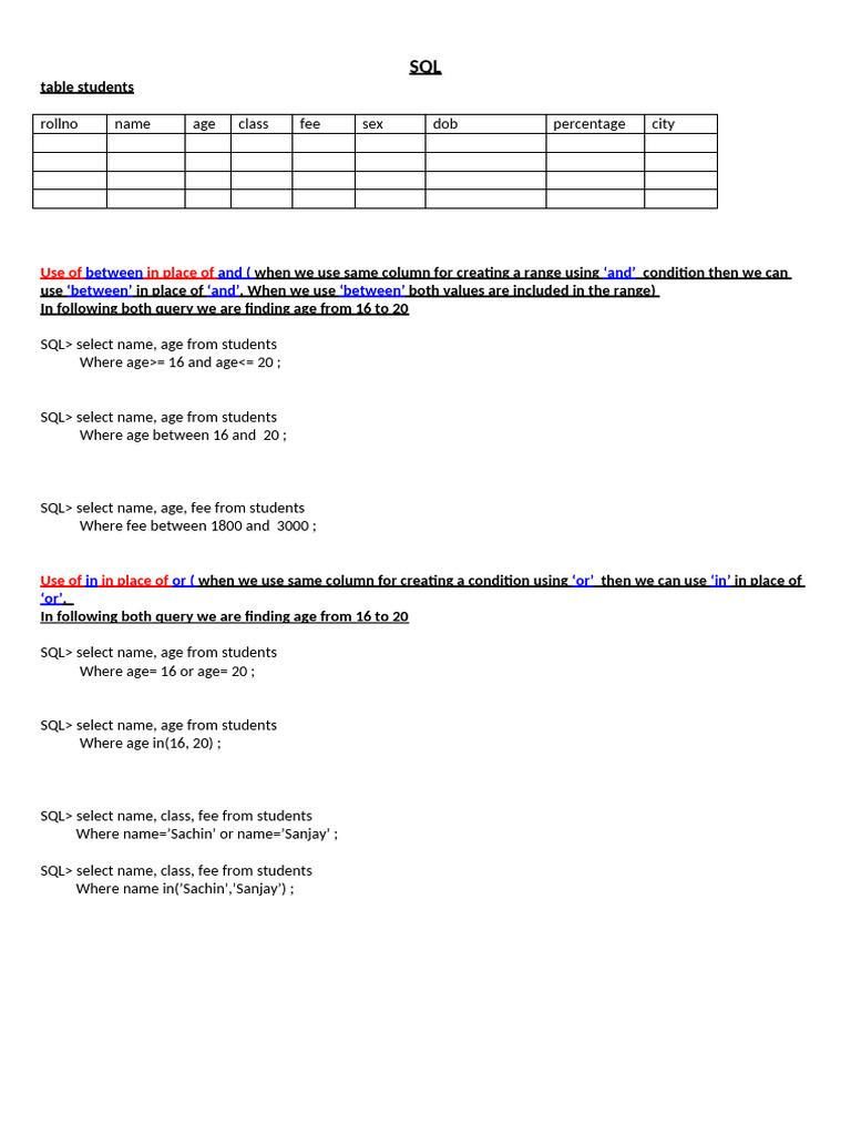 SQL_3 | PDF | Databases | Data Management SQL_3 | PDF | Databases | Data Management