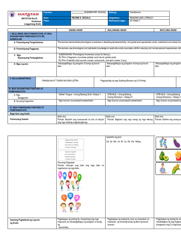 Week 2 Reading Day 1 To 5 | PDF