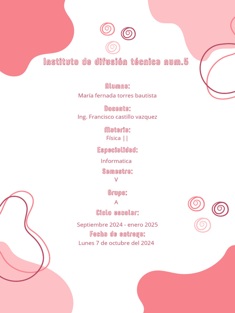 Documento Portada de Proyecto Aesthetic Rosa_20241006_184917_0000 | PDF