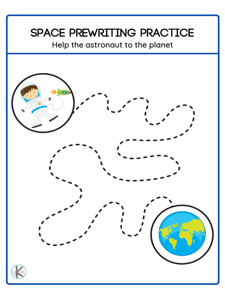 Space Prewriting Practice Paths | PDF
