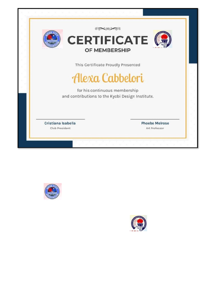 Certificate Format | PDF