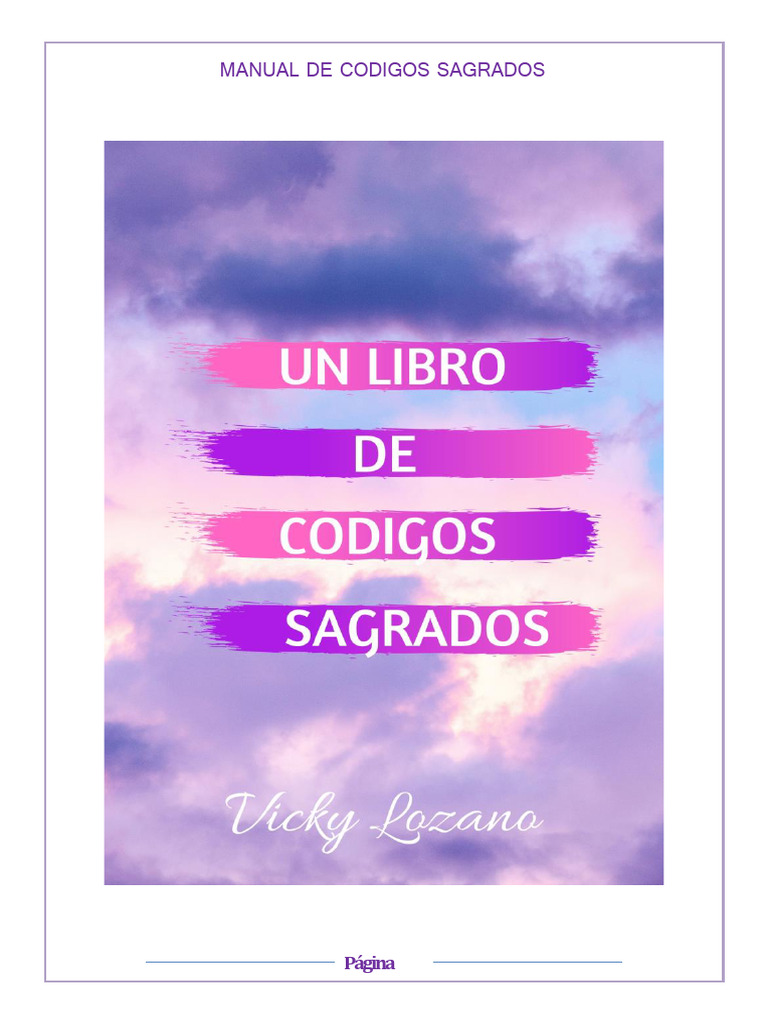 Un Libro de Codigos Sagrados Autora Vicky Lozano | PDF | María, madre ...