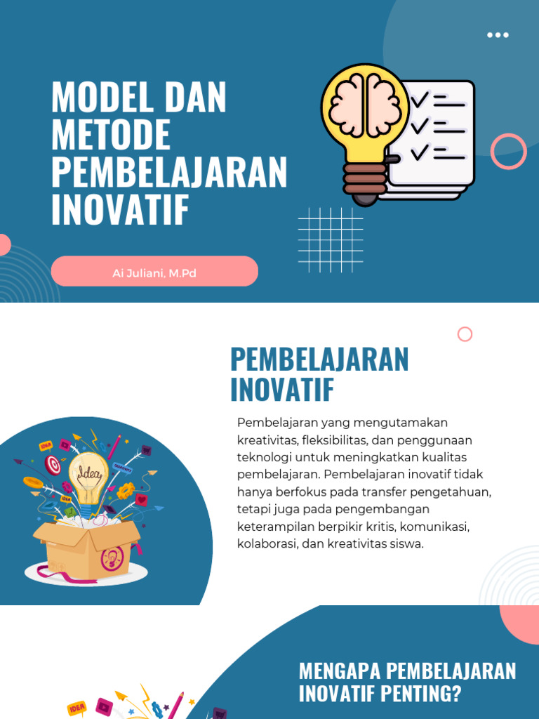 Model Pembelajaran Inovatif dan Metode | PDF